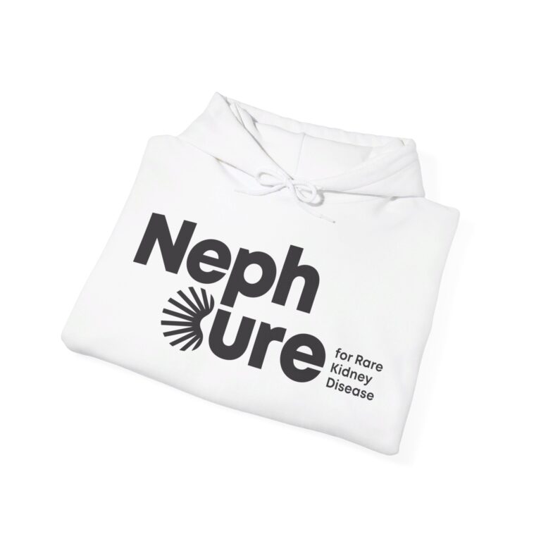 Adults NephCure Black Logo Hoodies - NephCure