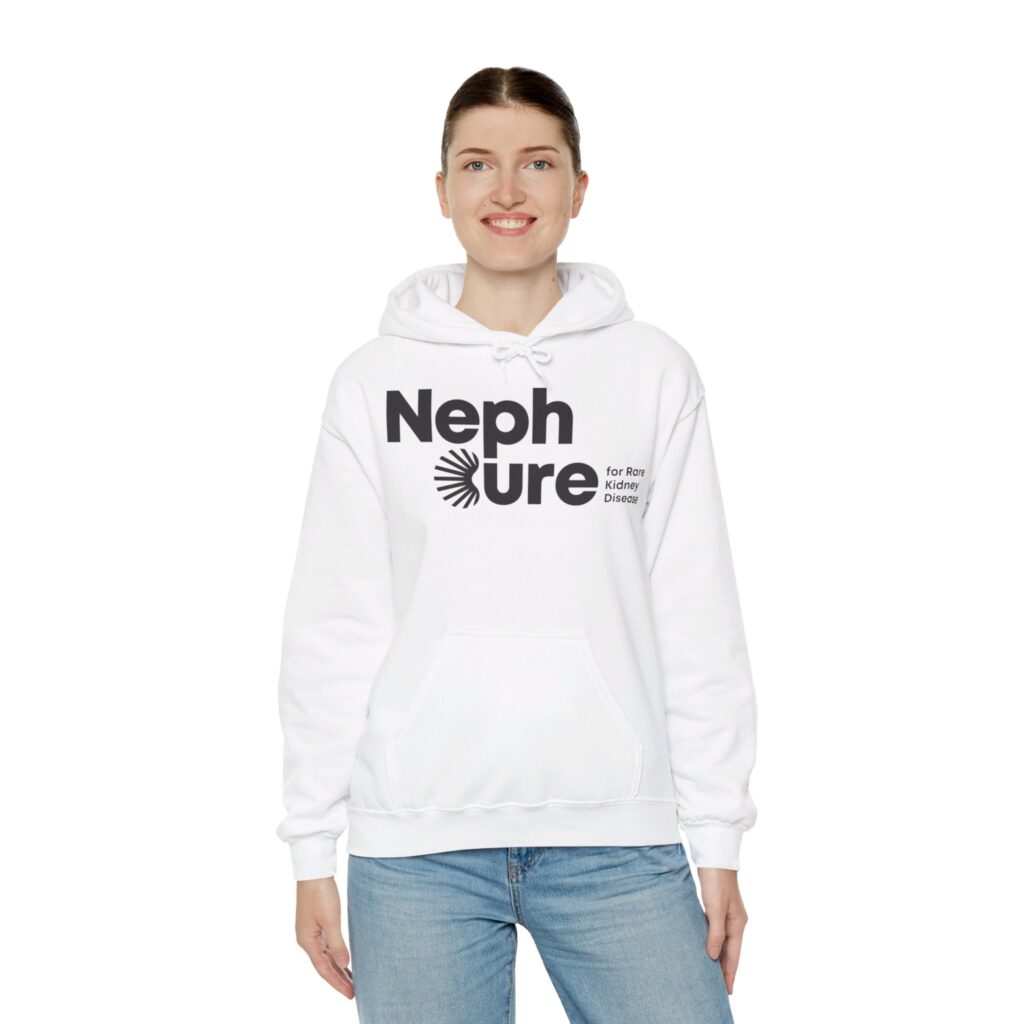 Adults NephCure Black Logo Hoodies - NephCure